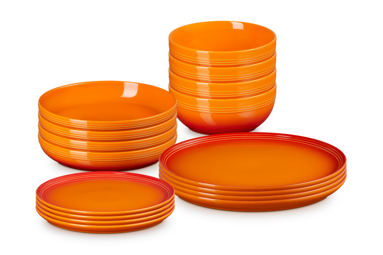 Stoneware Coupe 16 piece Dinnerware Set